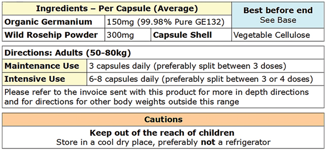 Germanium Supplement | Organic Germanium | RN